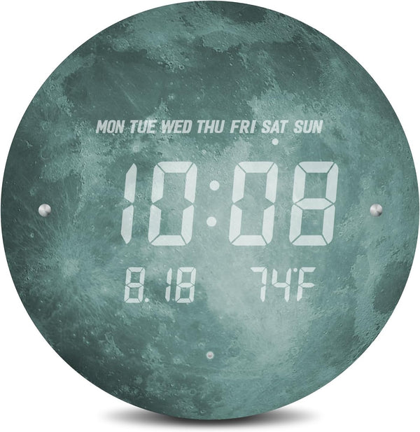 Moon Wall Clock - Smart LunaLED ™ | My-Wall-Clock - My Wall Clock