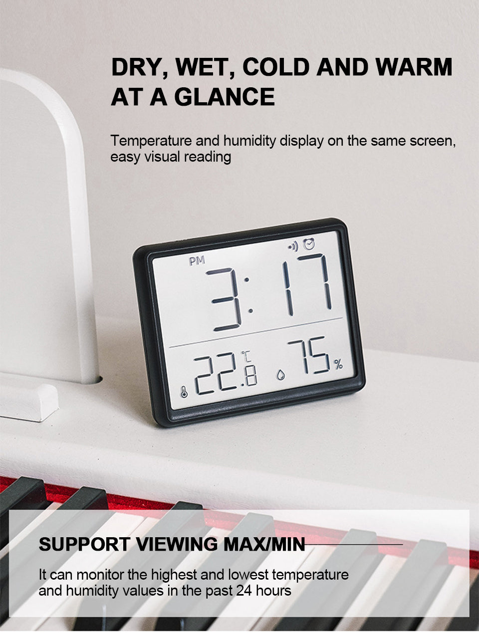 Ultra Thin Electronic Digital Wall Clock | My Wall Clock