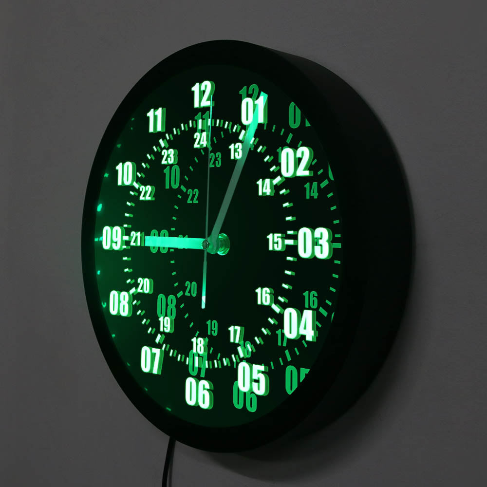 LED 24h LED Wall Clock | My Wall Clock