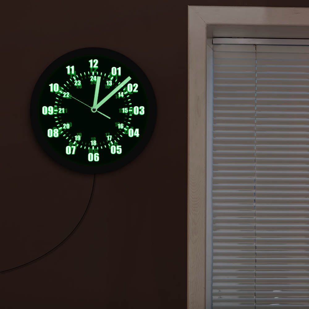 LED 24h LED Wall Clock | My Wall Clock