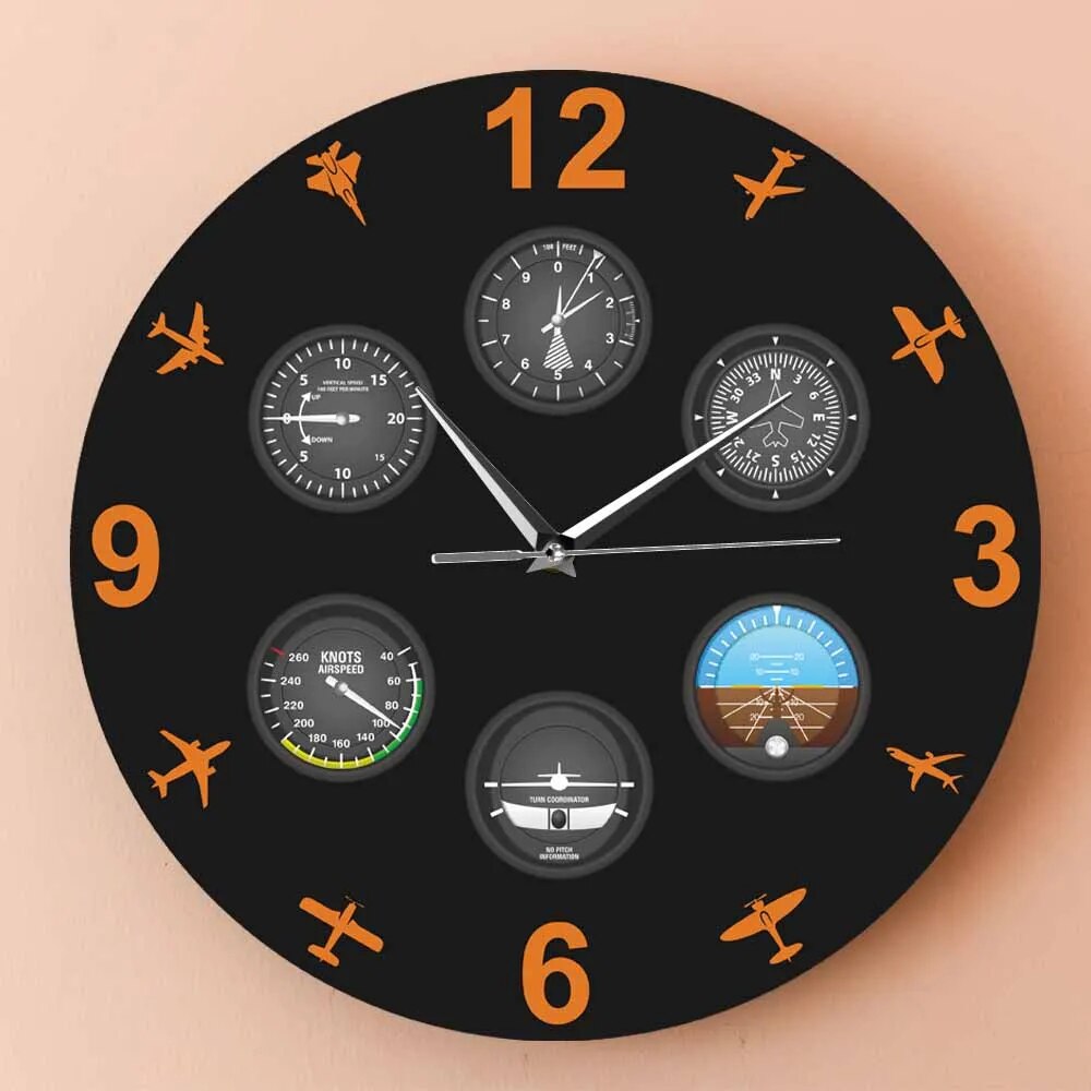 Aviator Wall Clock | My Wall Clock