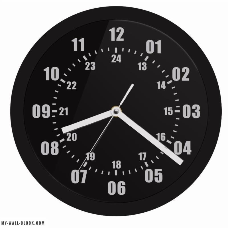 LED 24h LED Wall Clock | My Wall Clock