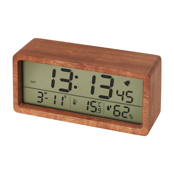 Bamboo Alarm Clock Digital Display | My-Wall-Clock - My Wall Clock