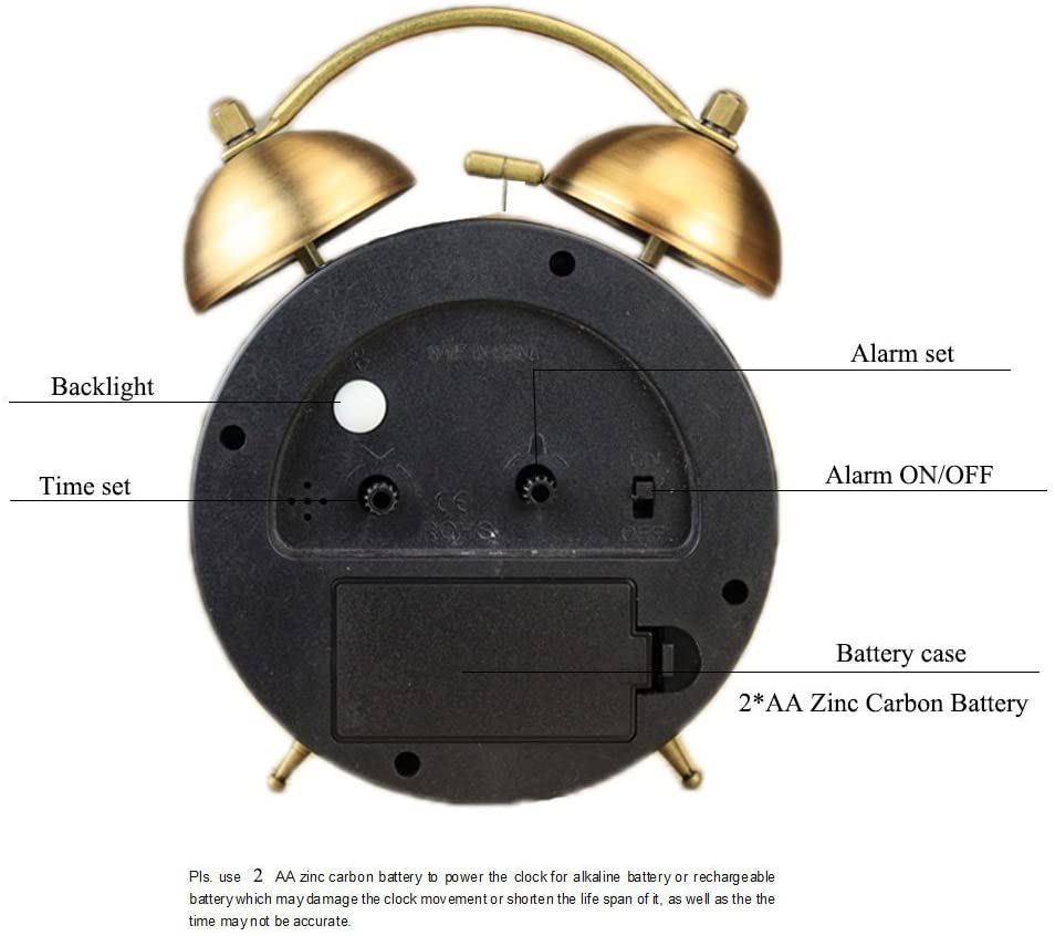 Antique Mechanical Alarm Clock Irving | My Wall Clock