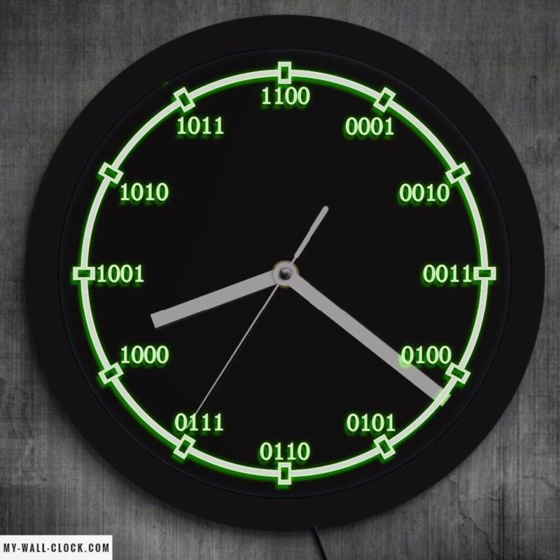 LED Binary Wall Clock | My Wall Clock