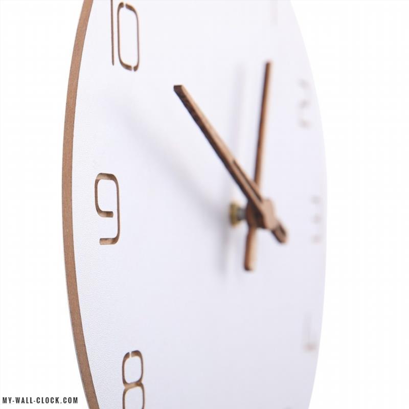 White Wooden Wall Clock | My Wall Clock