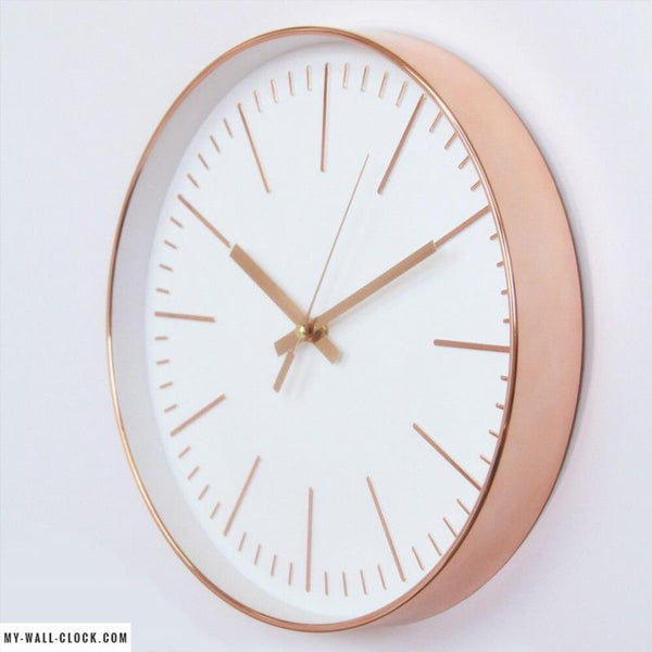 Rose Gold Pink Wall Clock | My Wall Clock