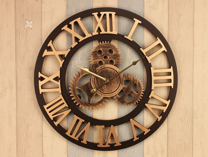 Wooden Steampunk Wall Clock | My Wall Clock