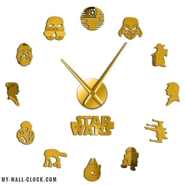 Wall Clock Stickers Star Wars | My Wall Clock