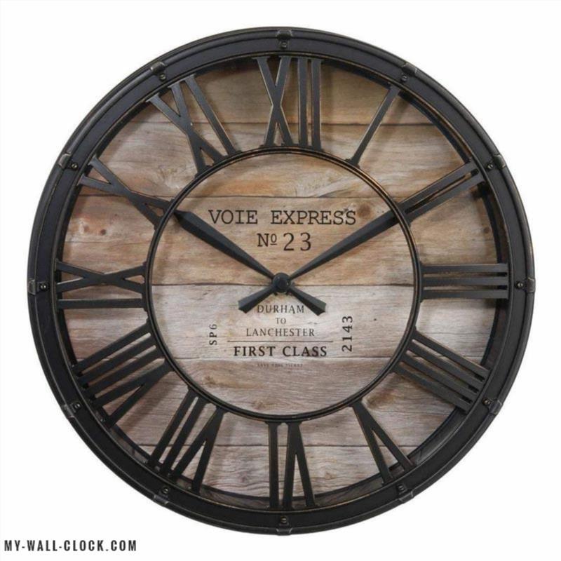 Metal and Wood Clock | My Wall Clock