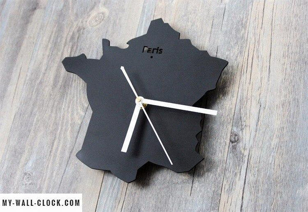 French World Map Wall Clock | My Wall Clock