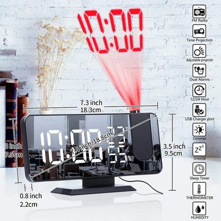 Led Digital Projection Alarm Clock | My Wall Clock