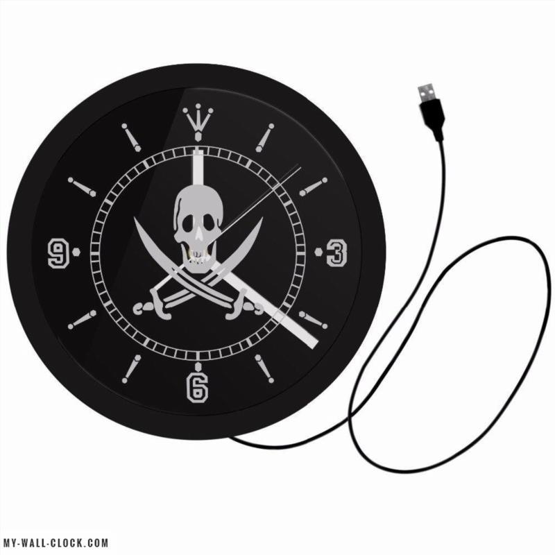 LED Pirate LED Wall Clock | My Wall Clock