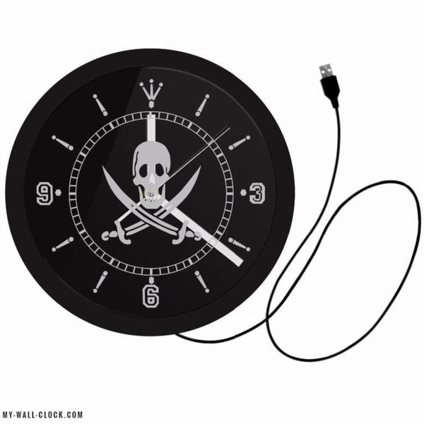 LED Pirate LED Wall Clock | My Wall Clock