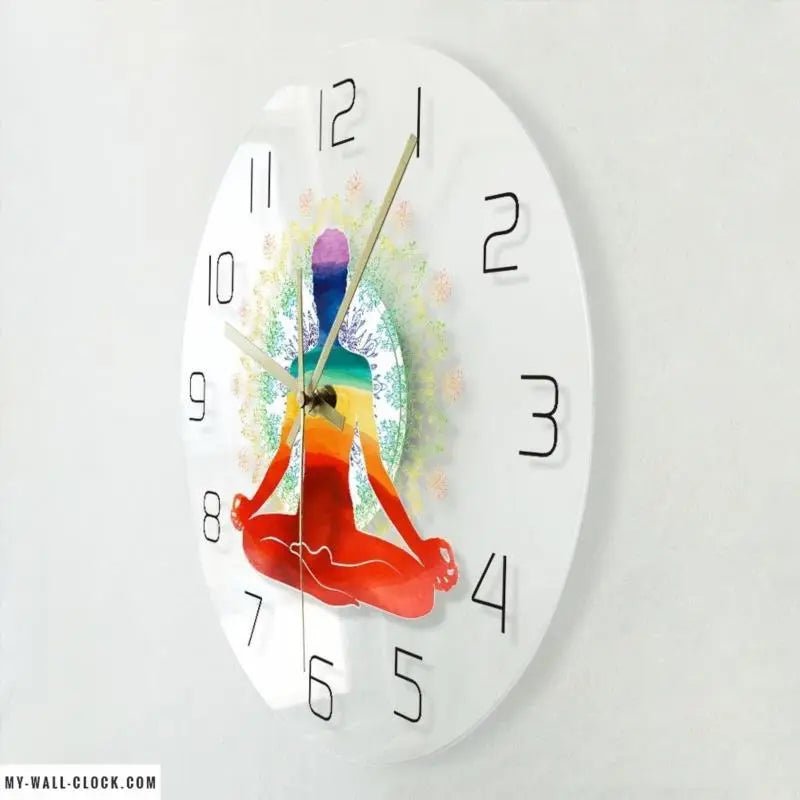 Yoga Wall Clock with LED | My Wall Clock