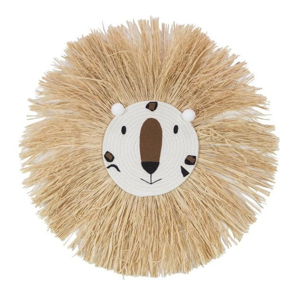 Lion Straw Wall Decor | My Wall Clock