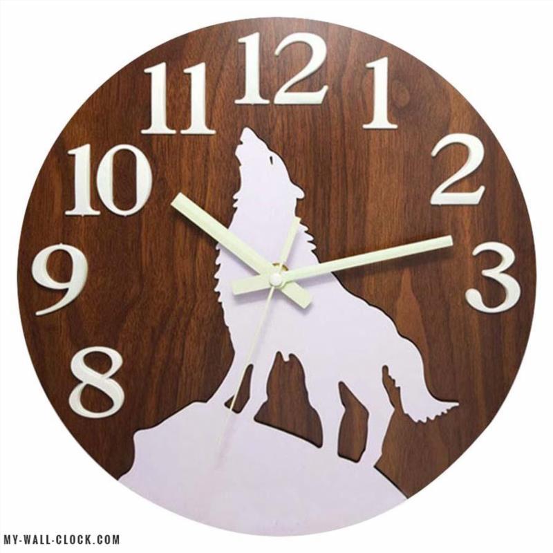 Howling Wolf Clock | My Wall Clock