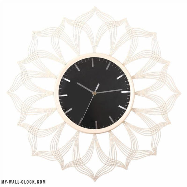 White Gold Metal Wall Clock | My Wall Clock