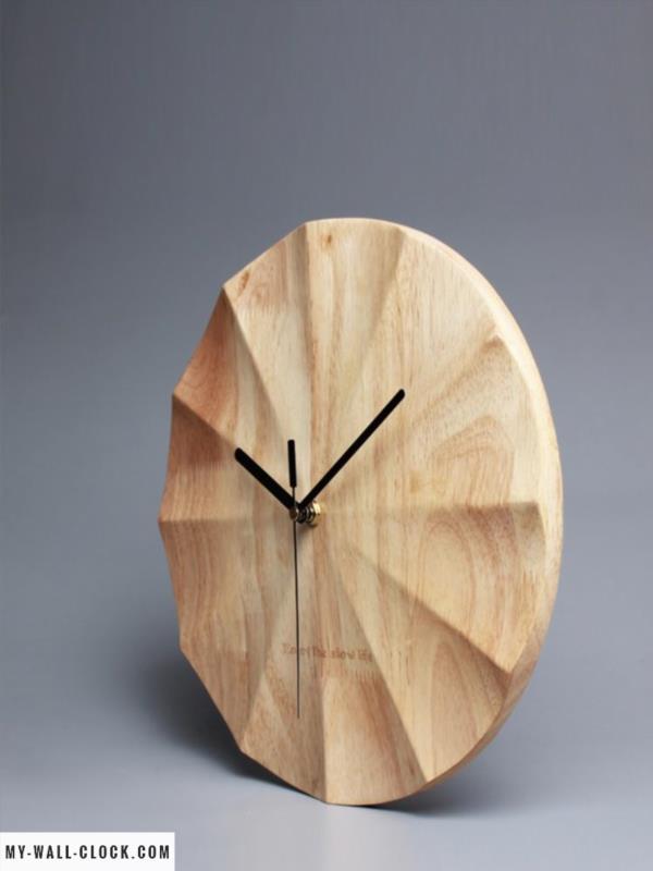 Natural Wooden Modern Wall Clock | My Wall Clock