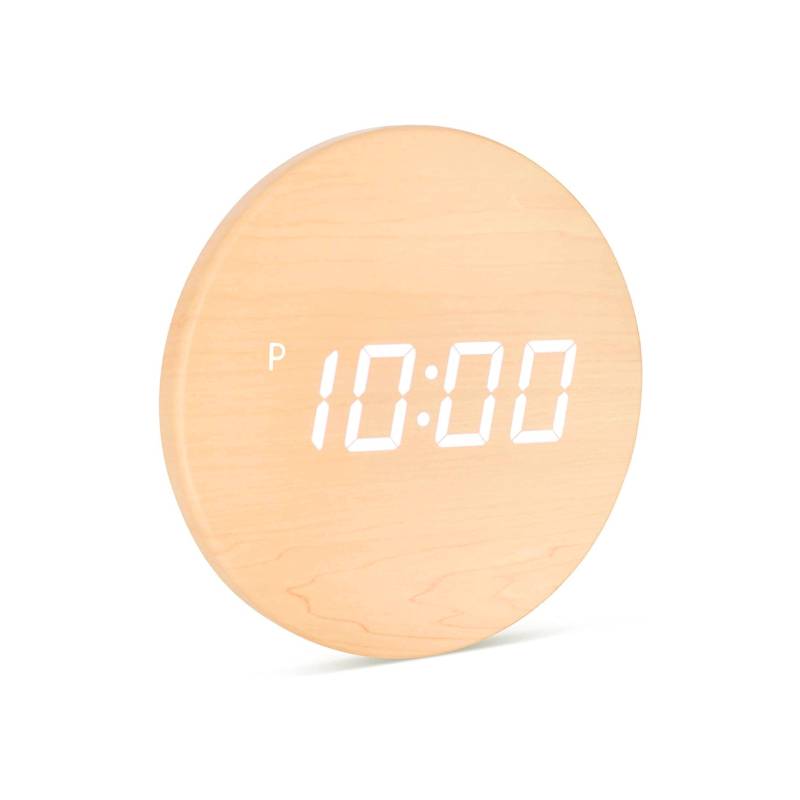 Led Digital Wood Clock SKADI | My Wall Clock