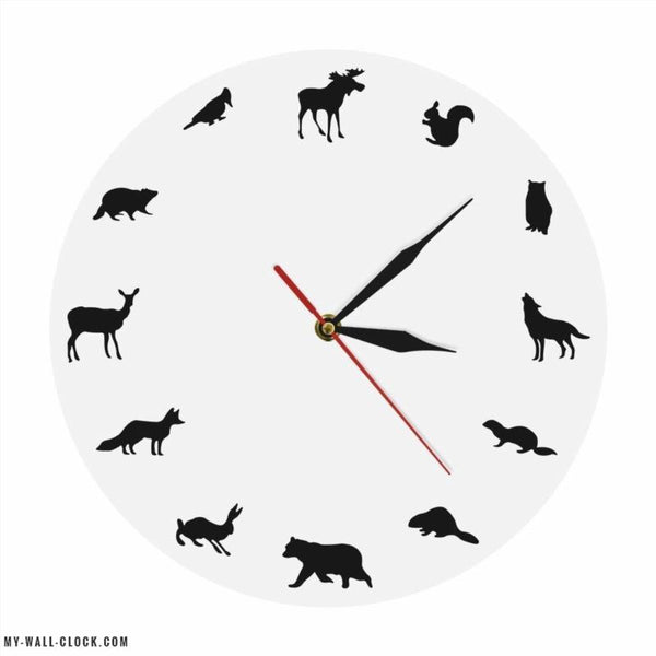 Clock with Animals | My Wall Clock