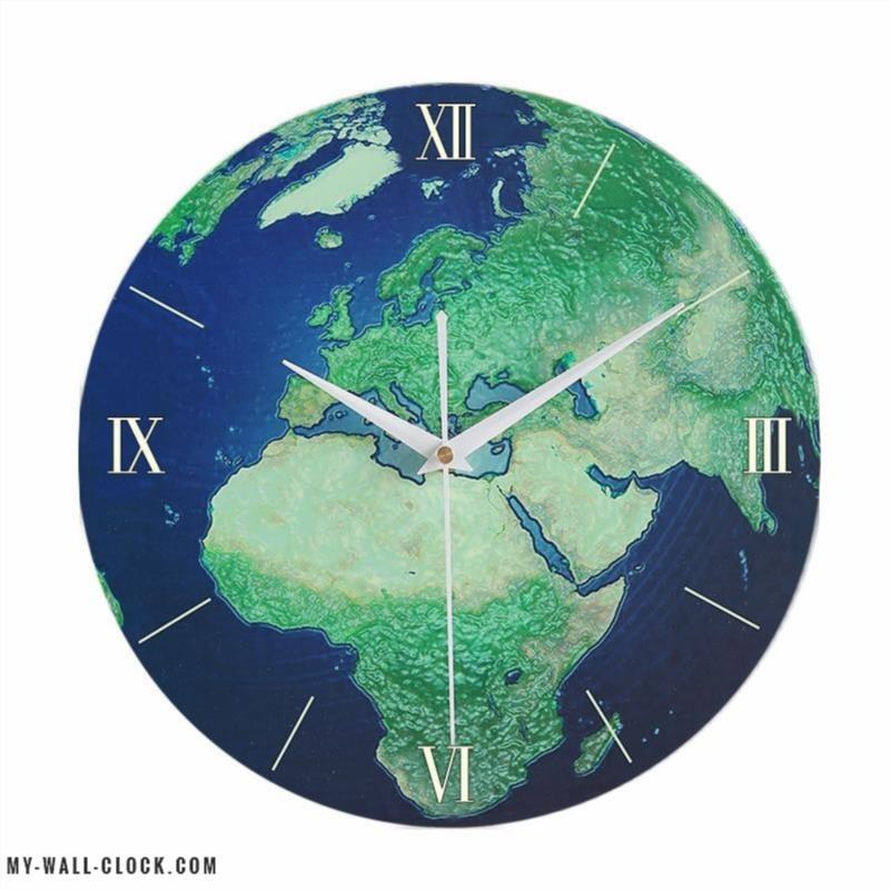 Original Earth Mural Clock | My Wall Clock