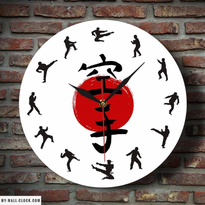Japanese Martial Arts Mural Clock | My Wall Clock