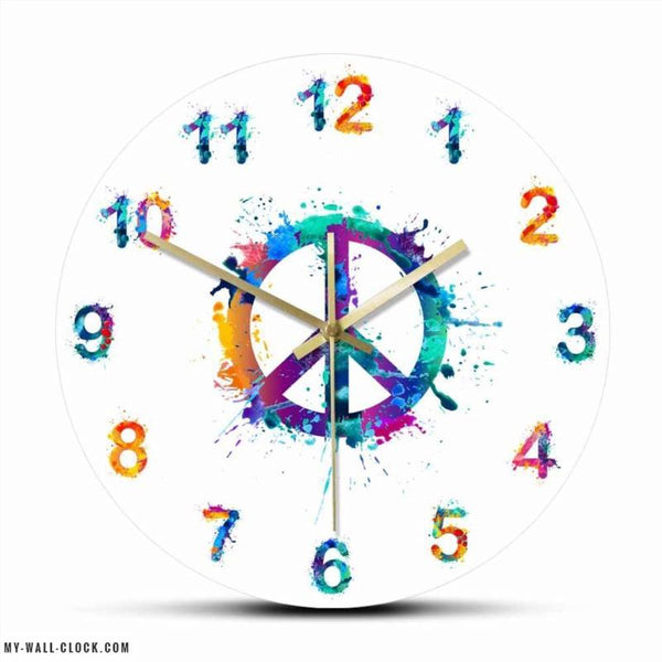 Peace & Love Original Wall Clock | My Wall Clock