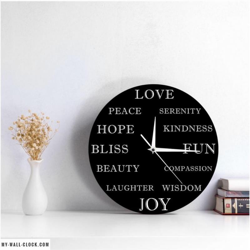 Original Positive Attitude Wall Clock | My Wall Clock