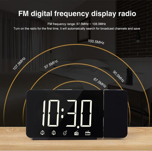 Radio Alarm Clock Ceiling Projection - My Wall Clock