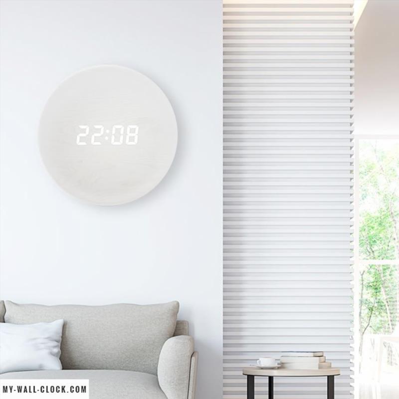 Digital Scandinavian Wall Clock Freya | My Wall Clock