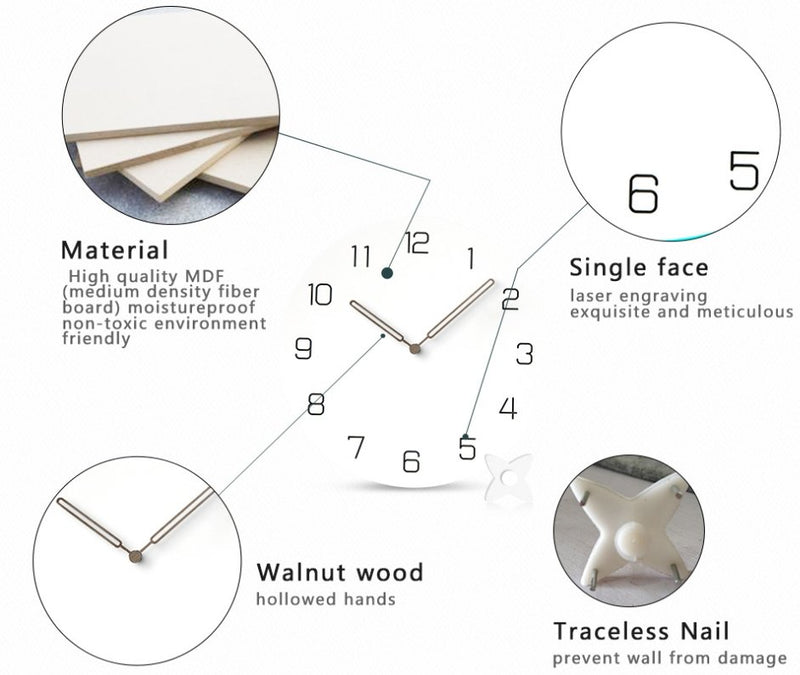 Scandinavian Square Wall Clock | My Wall Clock