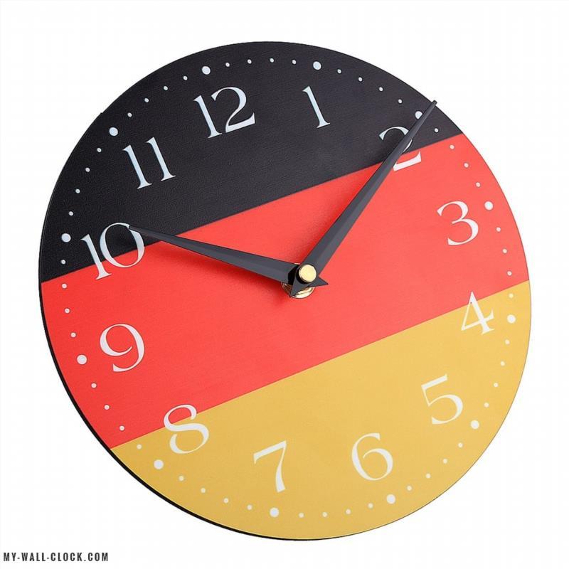 Small German Flag Wall Clock | My Wall Clock
