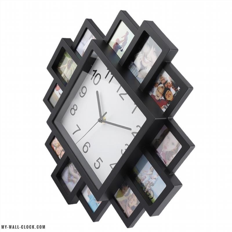 Square photo frame clock | My Wall Clock