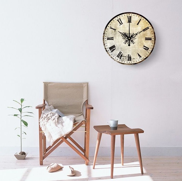 Vintage Beige Wall Clock | My Wall Clock