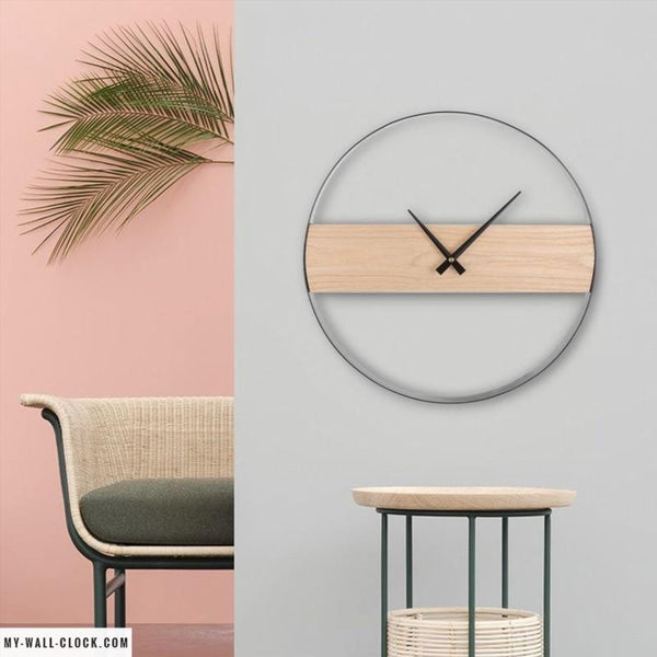Scandinavian Wood and Metal Wall Clock | My Wall Clock