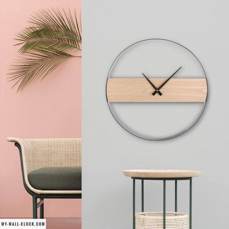 Scandinavian Wood and Metal Wall Clock | My Wall Clock
