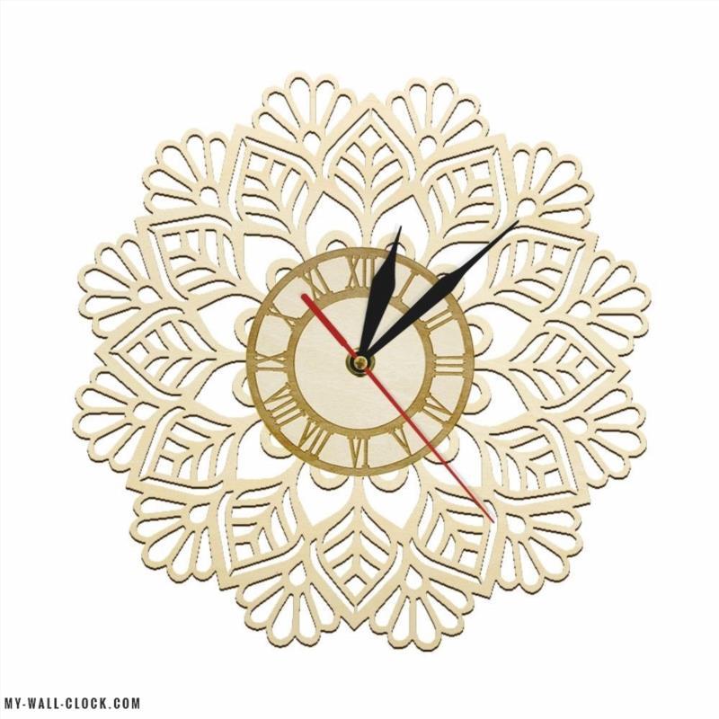 Snowflake Wooden Wall Clock | My Wall Clock
